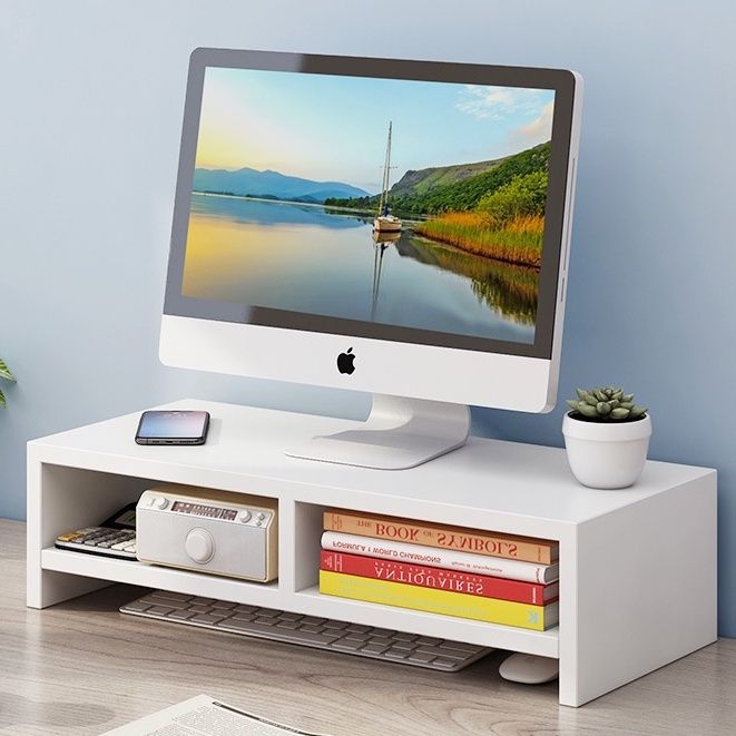 Wooden Monitor Riser Ergonomic Stand Laptop Stand Desk Organizer ...