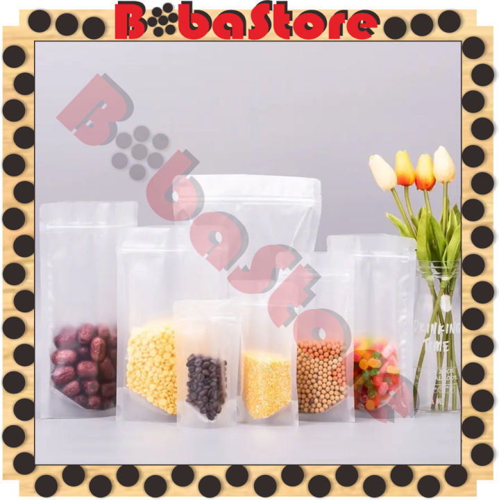 ⭐Bobastore⭐ Plastik Standing Pouch Bening Buram Ziplock / Zipper Bag ...