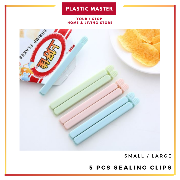 5 Pcs Sealing Clips Bag Sealer Food Clipper Portable Sealing Clamp Food ...