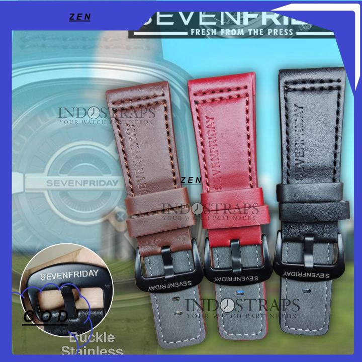 TALI JAM TANGAN KULIT KALEP 28MM STRAP SF SEVEN FRIDAY ASLI | Lazada ...