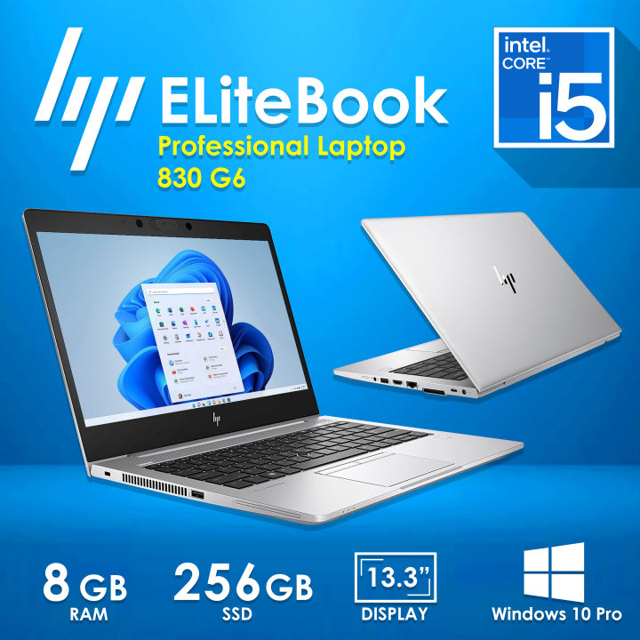 HP EliteBook 830 G6 Notebook PC - 13.3" Intel Core i5 8th Gen, 8GB RAM 256 GB UHD Display ...