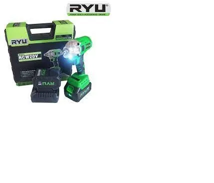 RYU Cordless Impact Wrench RCW 20 V Pembuka Baut Baterai RCW20V 320 Nm ...