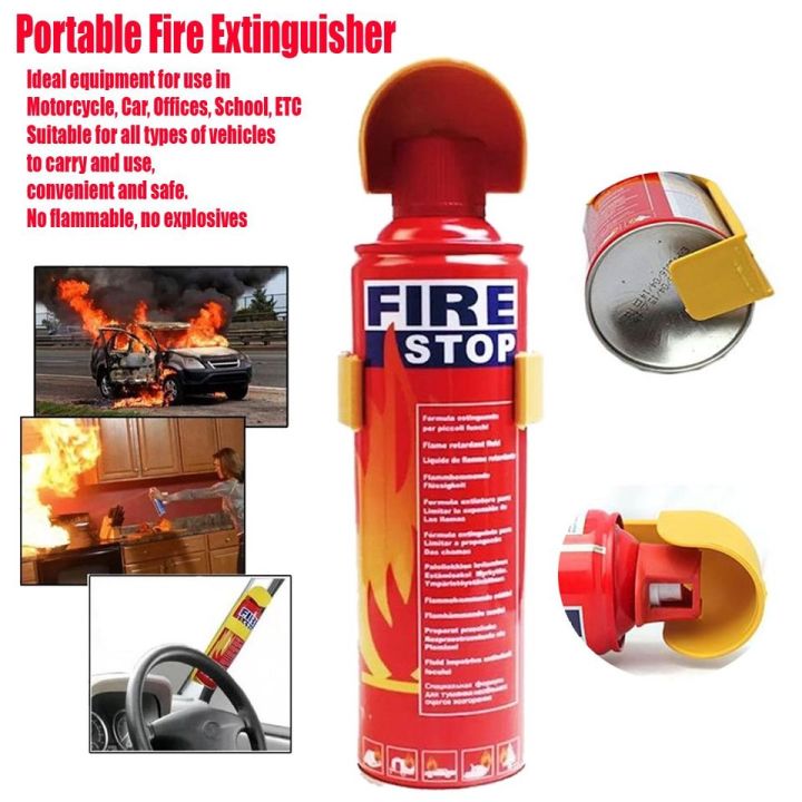 500ML Original Portable Mini Car Stop Fire Extinguisher Special ...