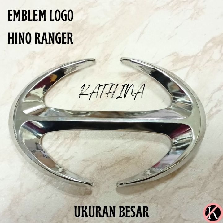 Emblem Logo Depan Mobil Hino Ranger Emblem Hino Besar Chrome | Lazada ...