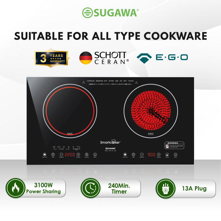 SUGAWA® SmartCooker SMS 8800 (Multi-Function 2 in 1) | induction cooker ...