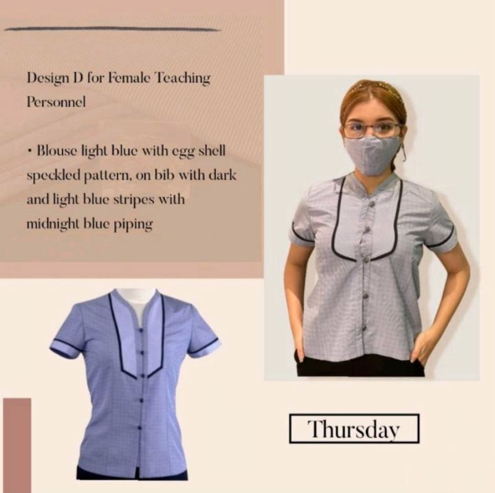 DepEd Teachers Female Uniform RTW Ready to Wear (Thursday) | Lazada PH