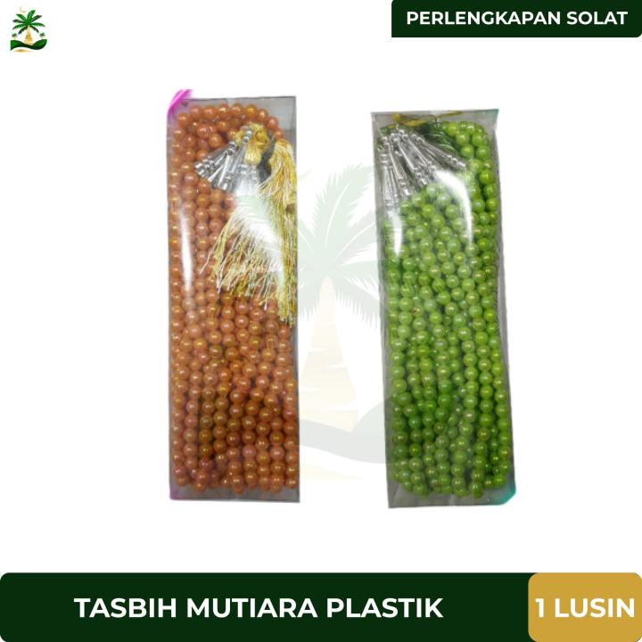 TASBIH PLASTIK MUTIARA KEMASAN 1LUSIN 12PCS | Lazada Indonesia