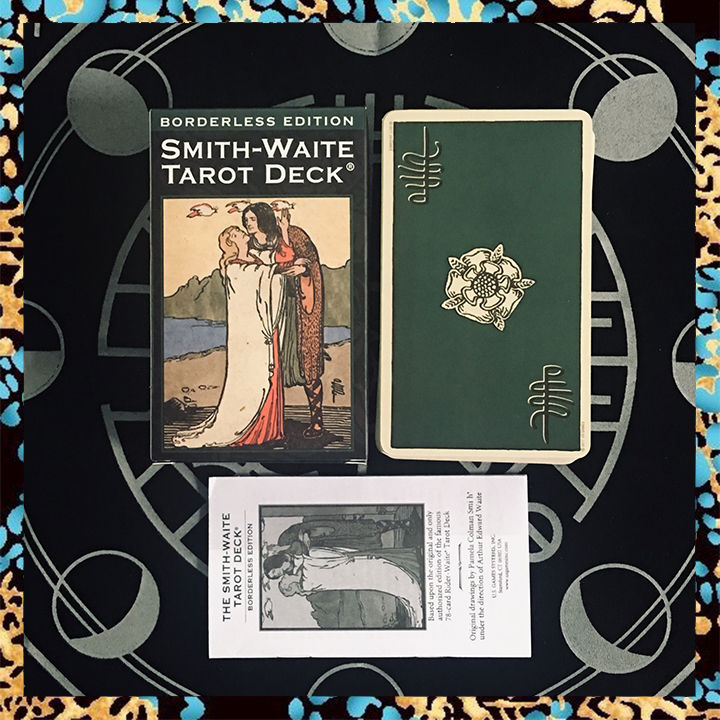 Smith-Waite, Borderless Tarot Card Deck | with Paper Guide Book ...