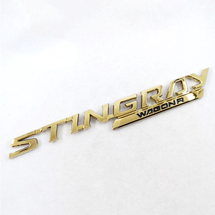 ZR 1 X ABS Gold STINGRAY Wagon R Logo Car Auto Decorative Emblem Badge ...