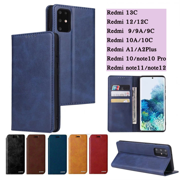 เคส ฝาพับ สำหรับ Redmi A3 13C 12 12C A1 A2Plus 10 5G 10A 10C 9 9A 9C ...
