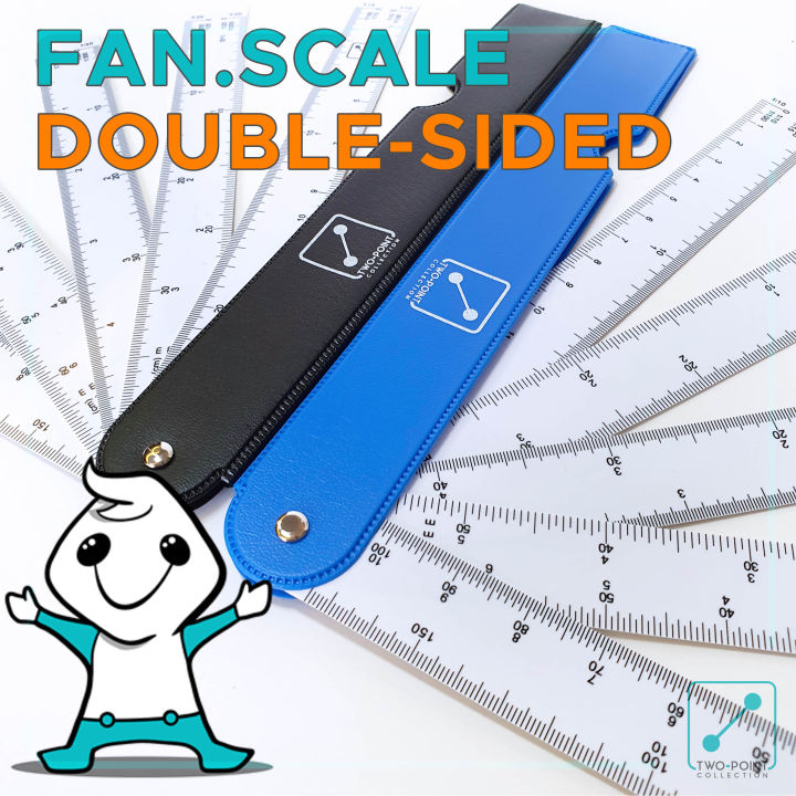 Fan Scale 5-Blade Metric Ruler DOUBLE-SIDED - EXCLUSIVE | Lazada PH