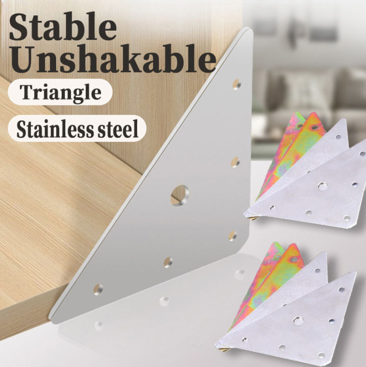 Angle Corner Brackets Furniture Connection Accessories Shelves Steel ...