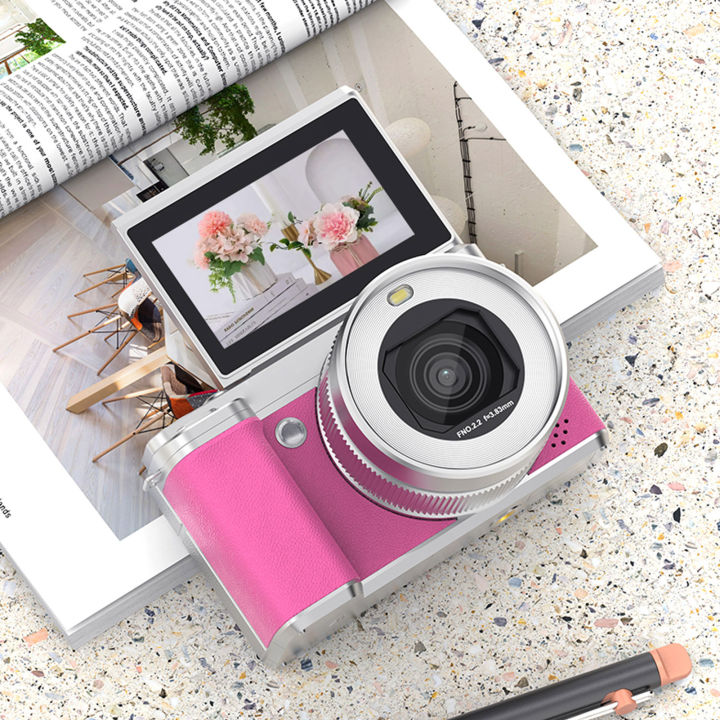 Digital Camera Dual Lens 180 Degree Flip Screen WiFi Digital Camera 18X ...