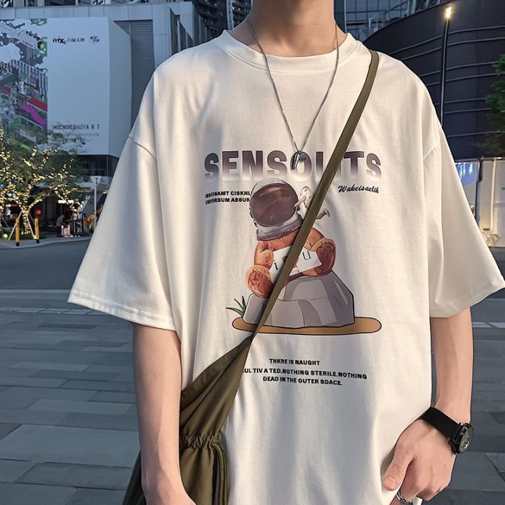 Áo phông nam nữ unisex tay lỡ thun form rộng SENSOLIST local brand teen ...