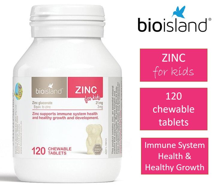 Bio Island Bioisland Zinc for Kids 120 Chewable Tablets | Lazada Singapore