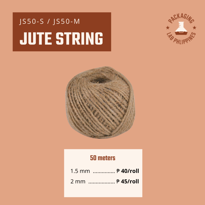 [50m] Jute String Abaca String (1.5mm / 2mm/ 3mm) | Lazada PH