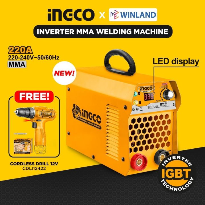 【Free shipping】[Free Cordless Drill ] INGCO by Winland Portable Welding ...