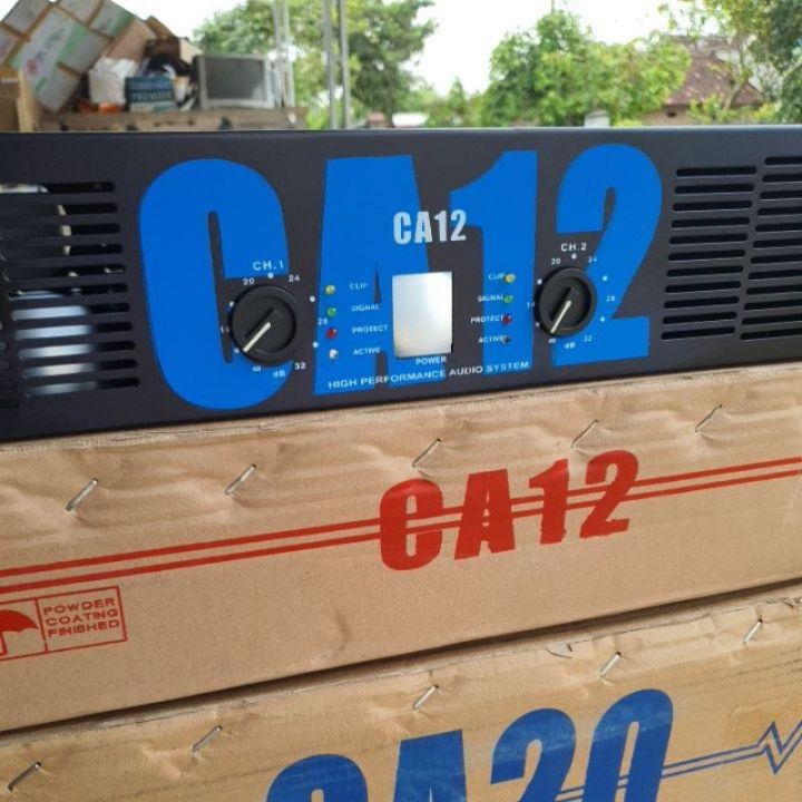 BOX POWER AMPLIFIER CA12 / CA-12 PLUS KNOP PLUS LAMPU INDIKATOR SIGNAL ...