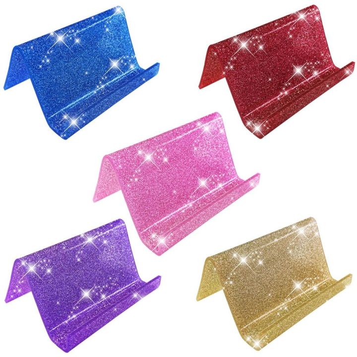 FDGFGG Elegant Design Acrylic Glitter Card Stand Card Storage High-End ...