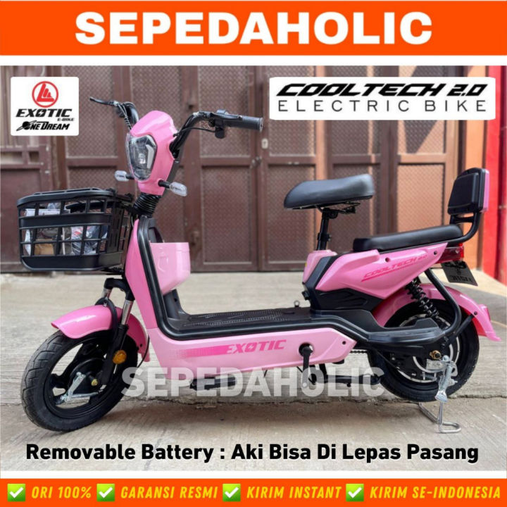 PROMO SPESIAL Sepeda Listrik EXOTIC COOLTECH 2.0 BY PACIFIC 500 Watt ...