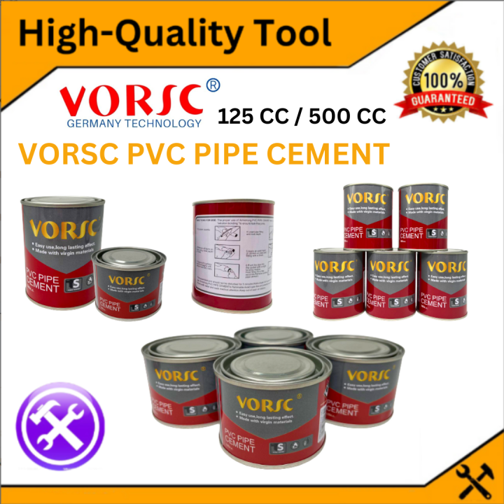 CEMENT FOR PIPE VORSC SOLVENT PVC PIPE CEMENT 125CC/500CC | Lazada PH