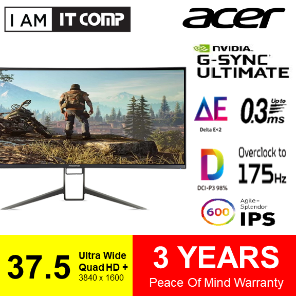 ACER PREDATOR X38S IPS Gaming Monitor 37.5" / Ultra Wide Quad HD+ ...