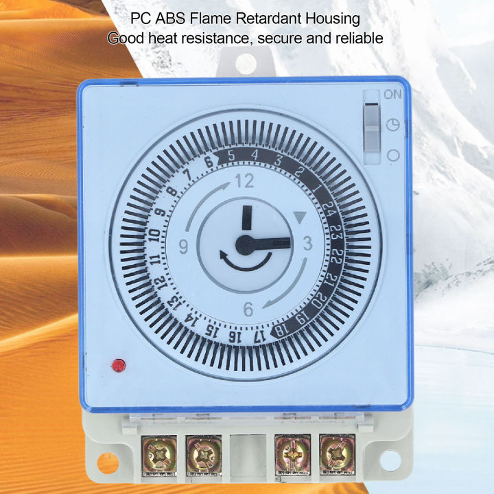 Mechanical Timer Switch 24 Hour Mechanical Outlet Timer Automatic Power Off Quick Connect ...