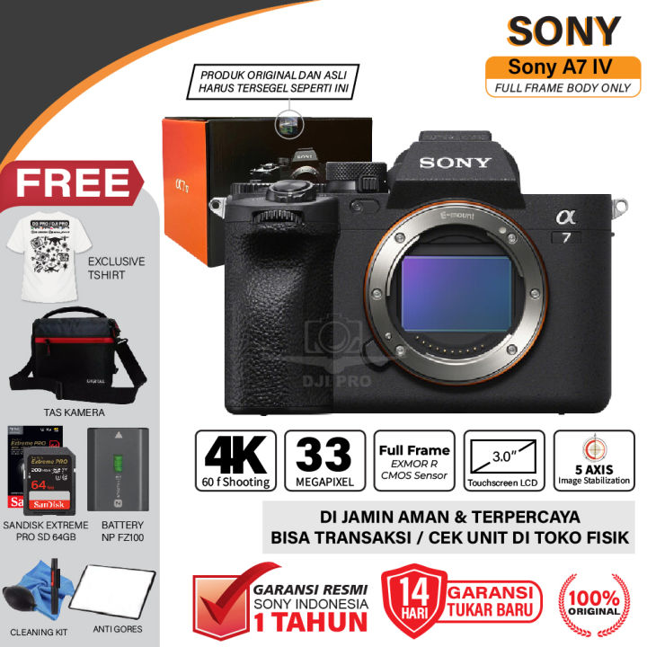 Sony A7 IV Body Mirrorless Camera Alpha 7 Mark 4 - BO - A7IV - A7 M4 ...