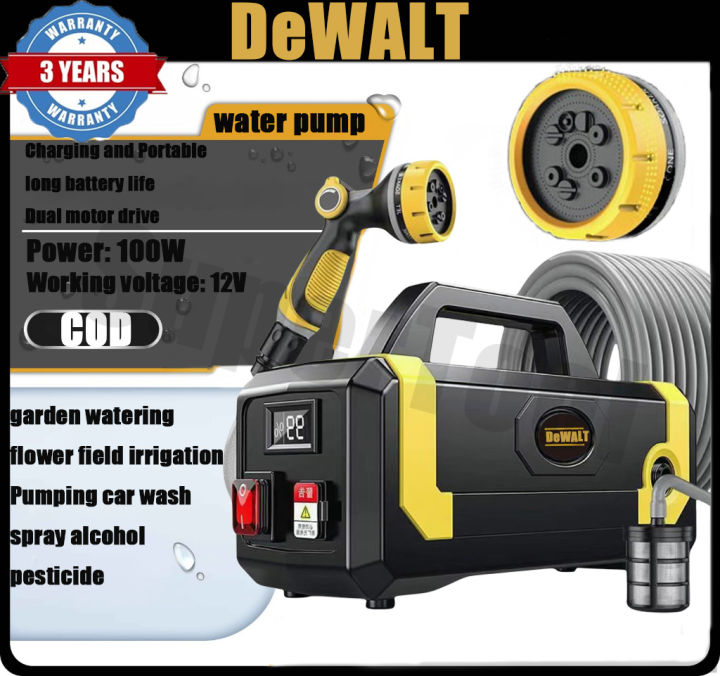 Dewalt rechargeable lithium battery water pump home irrigation self ...