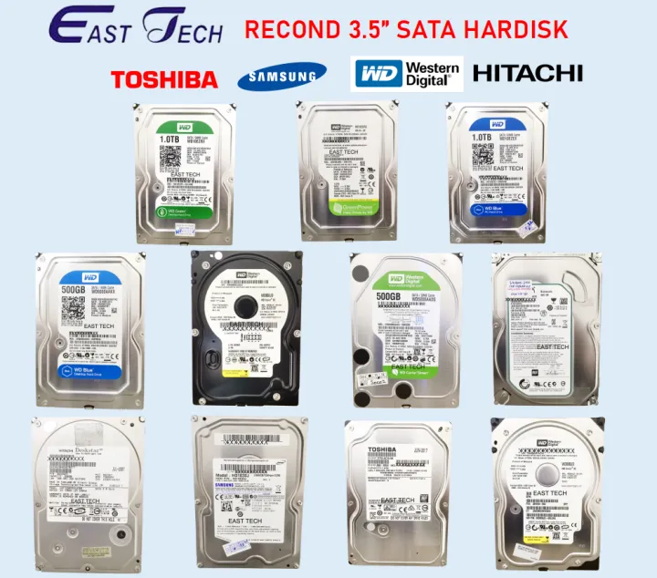 TOSHIBA SAMSUNG HITACHI WESTERN DIGITAL 320GB 500GB 1TB HARDISK / HDD ...