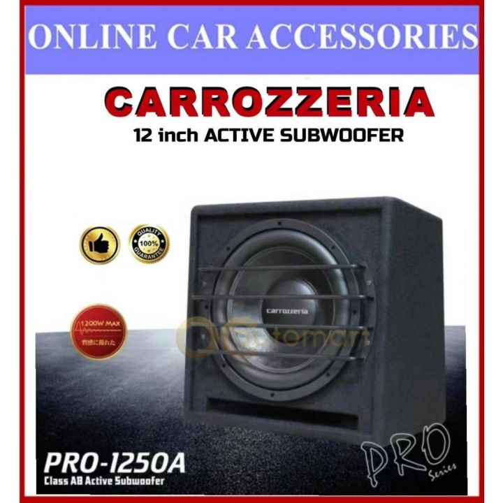 Carrozzeria 12 inch Pro-1250A Pro Series Sealed Enclosure Active ...