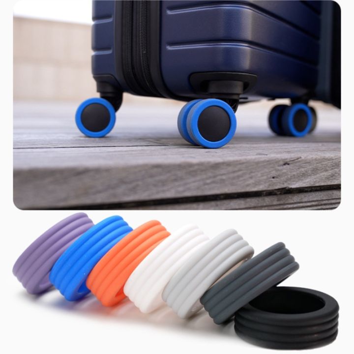 8-piece set of travel luggage wheels protectors | Lazada PH