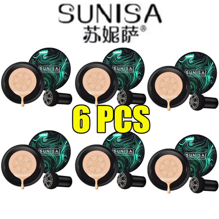 【6pcs 】Sunisa Air Cushion CC Cream Original Sale SPF 20g With Sponge ...