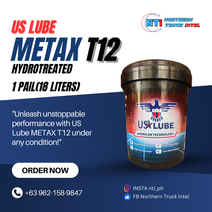 US LUBE METAX T12 SAE 15W-40 API CI-4/SL (HYDROTREATED) 18L Extreme ...