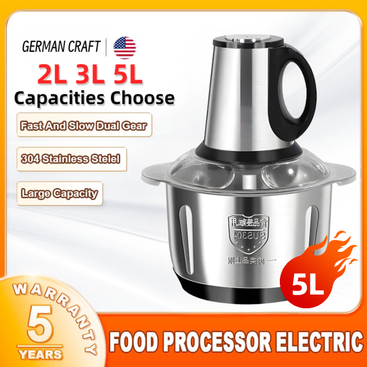 Meat grinder heavy duty food processor and grinder set meat grinder ...