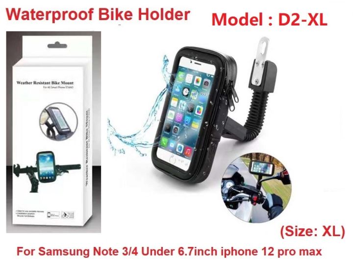 Waterproof Motor bike Phone Holder Motorcycle Cellphone Mount For Motor ...