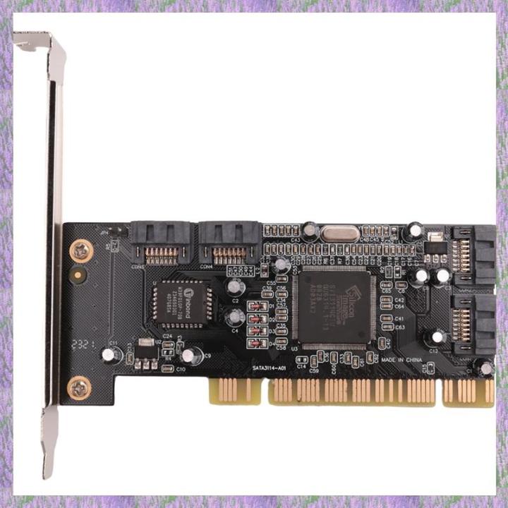 3114 Array Card SATA Expansion Card 4-Port Expansion PCI to SATA ...