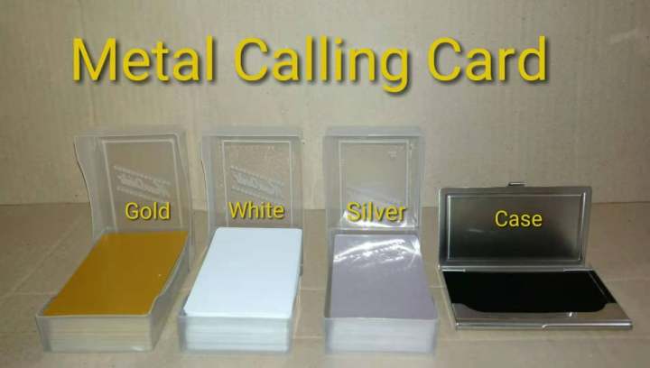 Metal Calling Card for Sublimation AND CALLING CARD CASE | Lazada PH