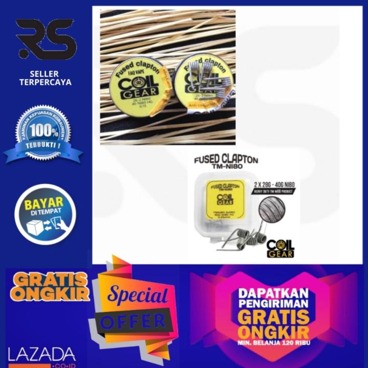 COIL GEAR FUSED CLAPTON 26 NI80 HG 26x2 40 - COIL VAPOR VAPE AUTHENTIC ...
