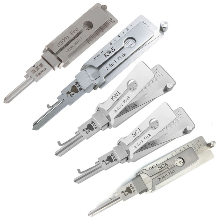 Lees lock 2 in 1 Car Door Lock Pick Decoder Unlock Tool KW1 SS001 SS002 ...