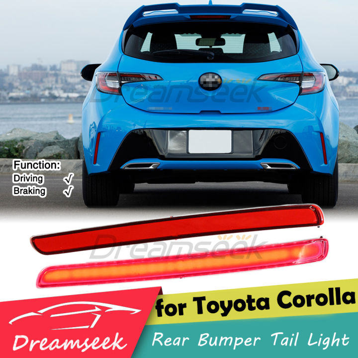 LED Rear Bumper Reflector Tail Light For Toyota Corolla Hatchback E210 ...