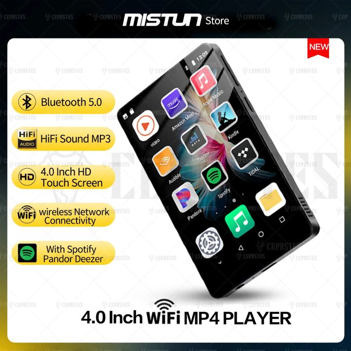 เครื่องเล่นเพลง MP3แอนดรอยด์ MP4 Wi-Fi 2023NEW 4.0นิ้วเครื่องเล่นเพลง ...