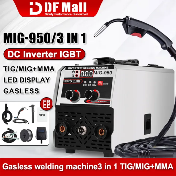 MIG Welding Machine MIG-950 3IN1 TIG/MIG/MMA Welding Machine Portable ...