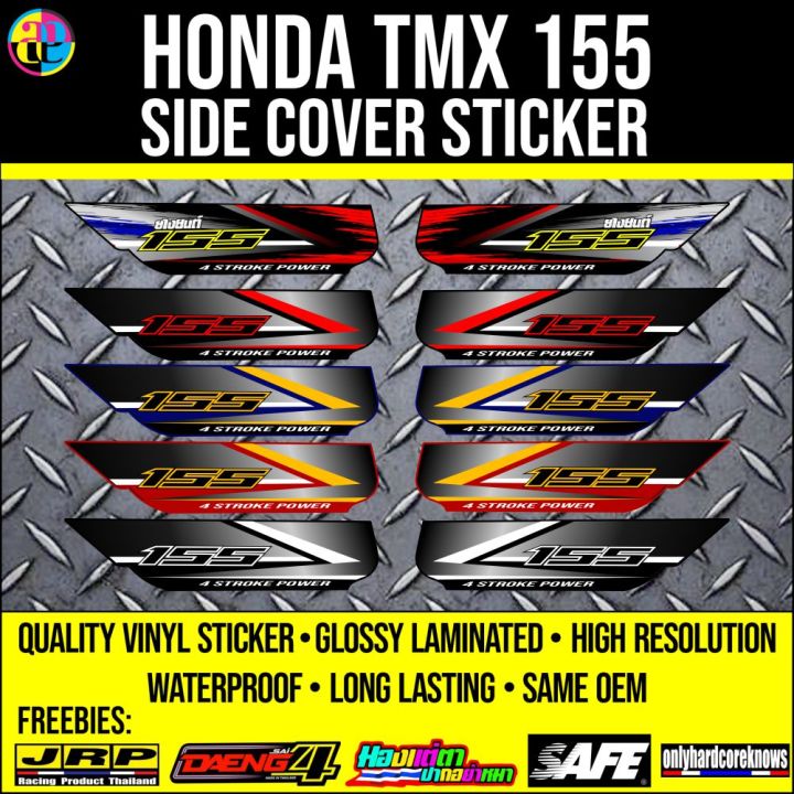HONDA TMX 155 SIDE COVER STICKERS DECALS | Lazada PH
