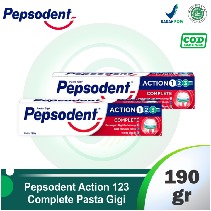 Pepsodent Pasta Gigi Action 123 Complete | Lazada Indonesia