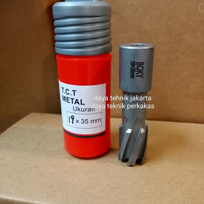 mata jet brot 19mm boky / jet broach 19mm tct / mata bor magnet 19mm ...