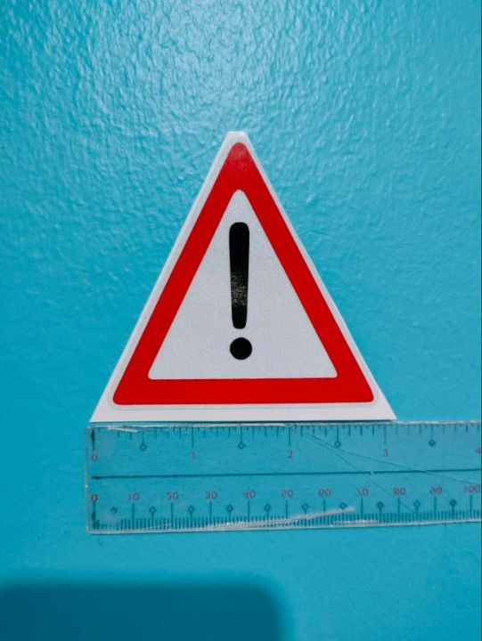WARNING SIGN Cut out sticker | Lazada PH