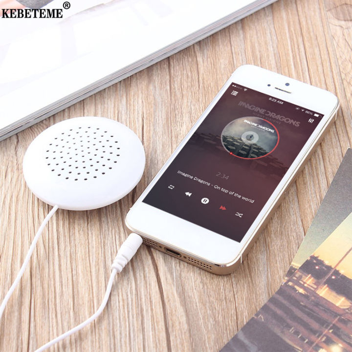 KEBETEME Mini Portable 3.5mm Pillow Sleeping Speaker Music Player Soft ...