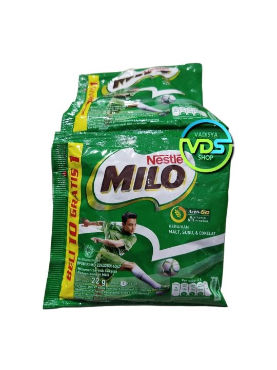 PROMO !!! Milo Activ-Go Susu Bubuk Sachet 22gr 1 Renceng | Lazada Indonesia