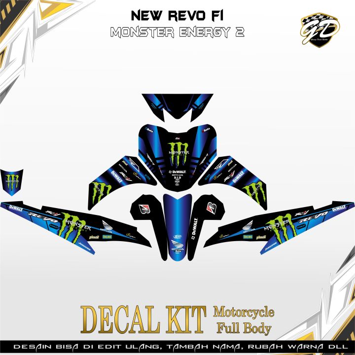 Decal Revo Fit Injeksi Full Body Decal Revo FI Full Body Monster Energy ...